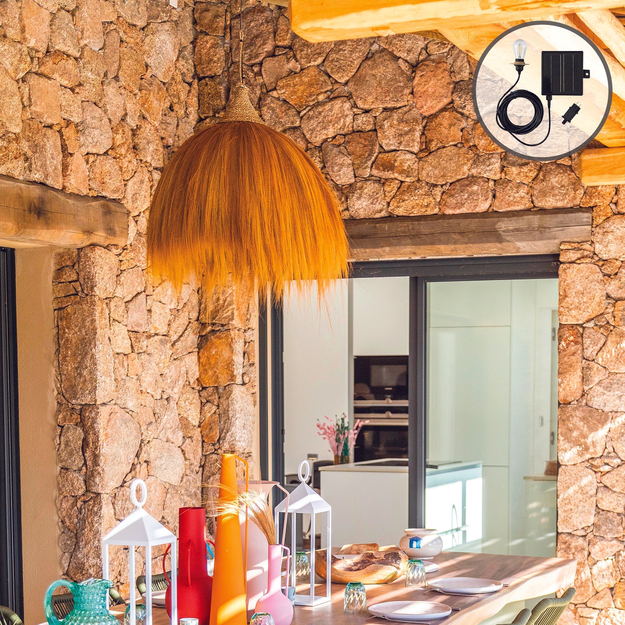 Suspension solaire bohème MASAI SOLAR D80 cm – LUMISKY.COM