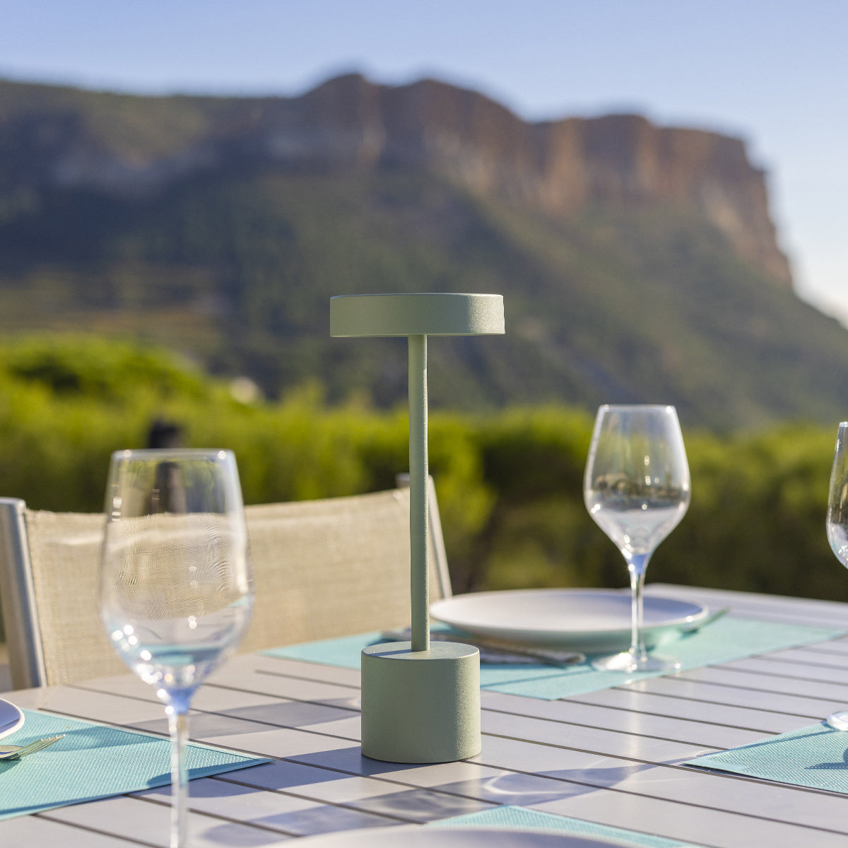 2 Lampe de table sans fil ROBY Vert H30cm – LUMISKY.COM