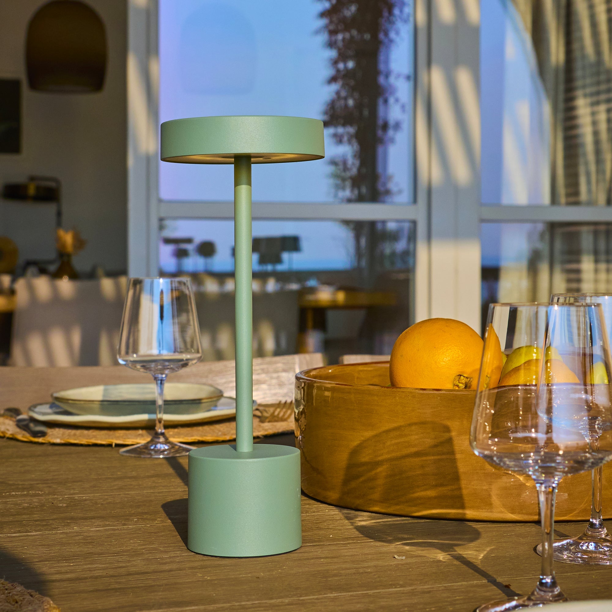 2 Lampe de table sans fil ROBY Vert H30cm – LUMISKY.COM